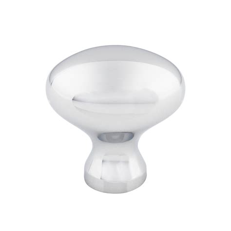Asbury Collection Egg 1 14 Long Oval Knob In Polished Chrome By Top