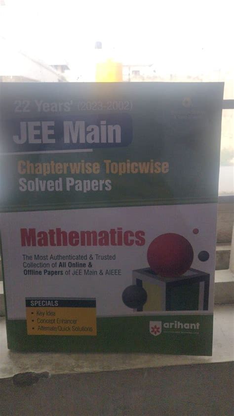 Buy Arihant 22 Years Chapterwise Topicwise 2023 2002 Jee Main Solved