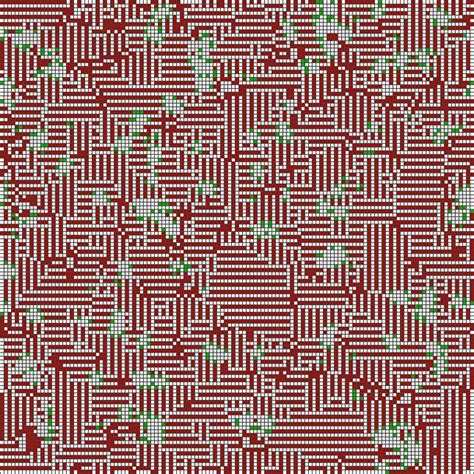 Space Time Diagram Of The Experimental Cellular Automaton For Sample
