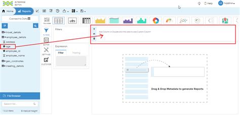 Ad Hoc Interface Overview For Creating Reports Helical Insight