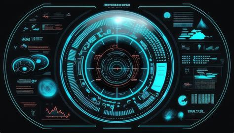 Premium Ai Image Futuristic Circle Hud Gui User Interface Interface Screen Design Created With