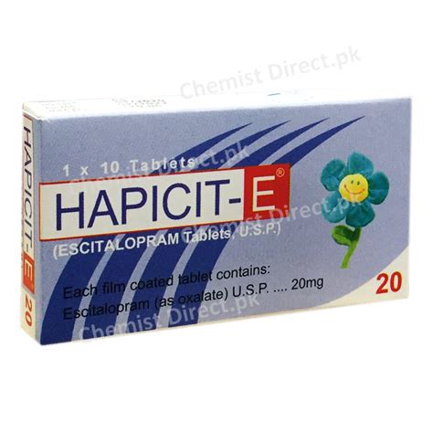 Hapicit E 20mg Tablet Chemistdirect Pk