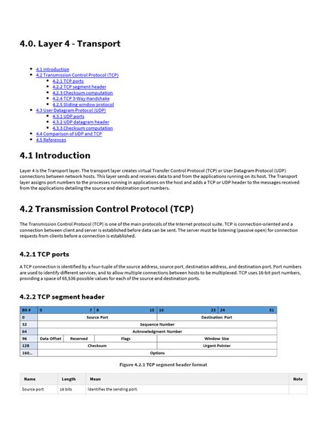 Network Layer4 Transport Pdf Transmission Control Protocol Port Computer Networking