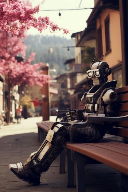 Premium Photo Duality Unleashed The Merge Of Robotics And Artistry In