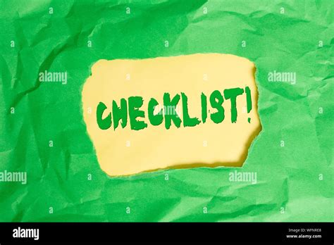 Writing Note Showing Checklist Business Concept For List Items Required Things Be Done Or