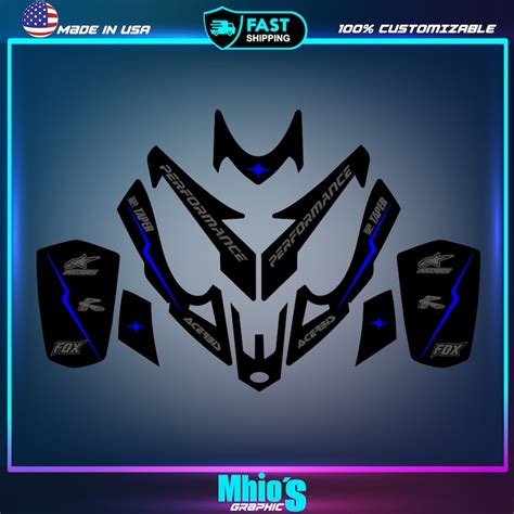 Polaris Predator 500 Graphics Full Decals Stickers Kit Atv Etsy