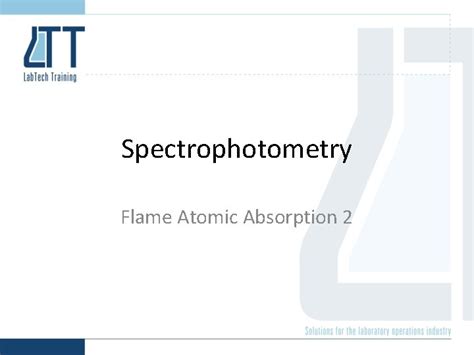 Spectrophotometry Flame Atomic Absorption 2 Interferences Any Factor