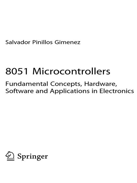 8051 microcontrollers fundamental concepts hardware software and
