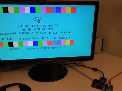 My Tms9900 Cpu On The Fpga For The First Time Renders The Boot Picture Properly Members