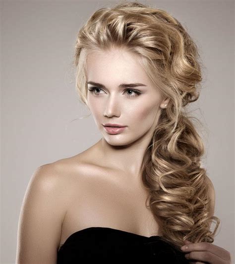 Side Braid With Curls Updo