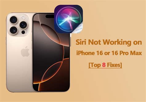 Siri Not Working On Iphone 16 Or 16 Pro Max [top 8 Fixes ]