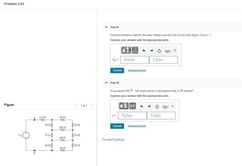 Solved Problem Part A Find The Resistance Seen By The Chegg