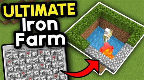 Easiest Iron Farm Minecraft Bedrock 261 2026 Youtube