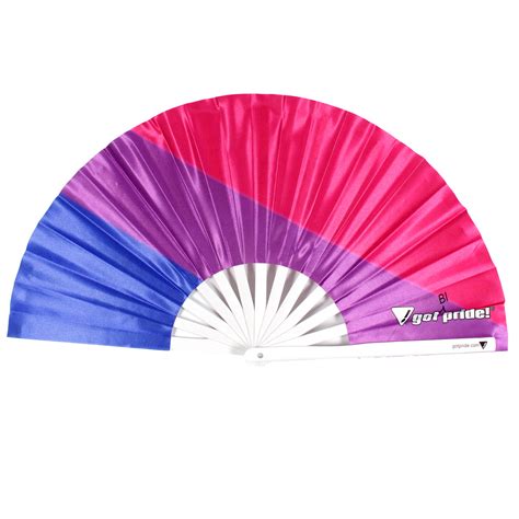 Festival Party Fans Pandatak Gay Pride Bamboo Hand Fan Uv Reactive
