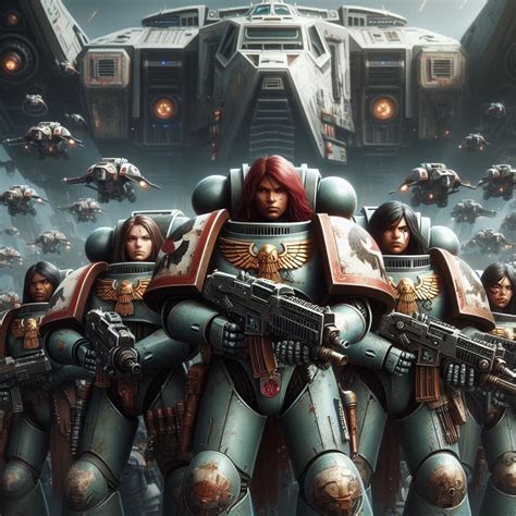 Warhammer 40k Female Space Marines By Nothus1 On Deviantart