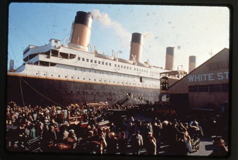 Titanic Crowd On Docks Ocean Liner Departure Scene Original 35mm