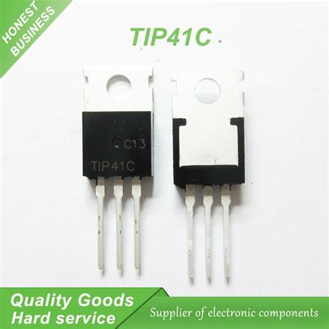 10pcs Tip41c Tip41 To 220 Bipolar Transistors Bjt 6a 100v 65w Npn New Original In Integrated