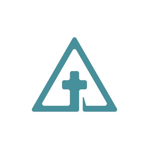 Cross Church Sign Triangle Geometric Logo 22516361 Vector Art At Vecteezy