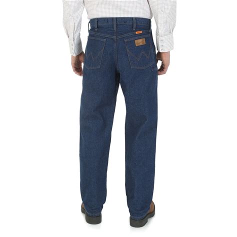 Mens Wrangler Fr Relaxed Fit Blue Jeans Fr31mwz