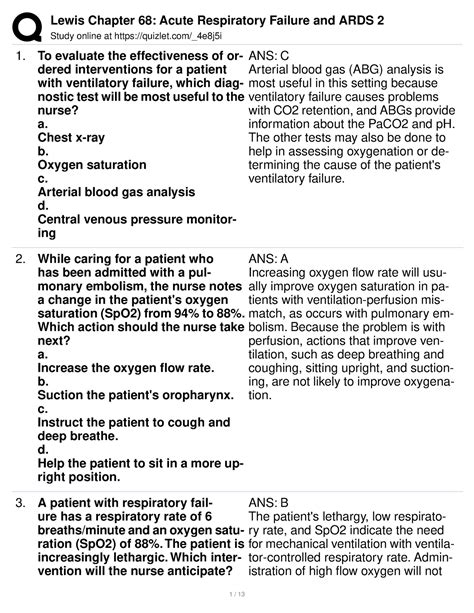 Ards 2 Ards Study Online At Quizlet4e8j5i To Evaluate The