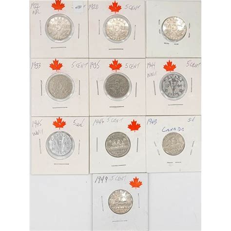 10 Nickels 1922 Nr 1928 1931 1933 1935 1944 1945 V W W Ii 1946 1948 1 810 789 Rare Key