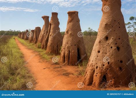 Detail Of Termite Mounds Complex Architecture Stock Image Image Of