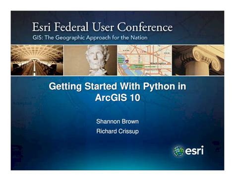 pdf getting started with python in arcgis feduc2011 dokumen tips