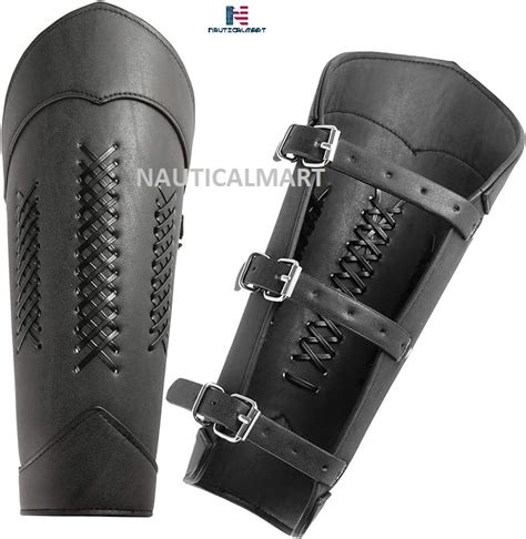 Leather Gauntlet Wristband Medieval Arm Armor Viking Arm Guards Bracers For Men Armor And Shields