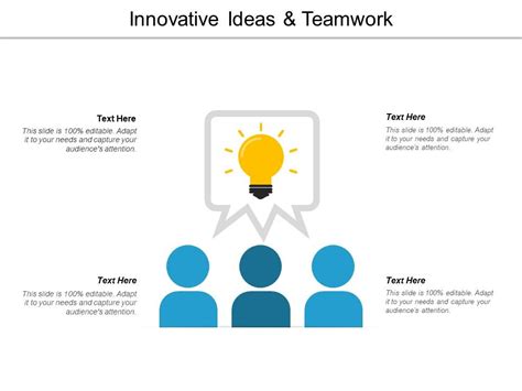 Innovative Ideas And Teamwork Ppt Powerpoint Presentation Icon Example Intr