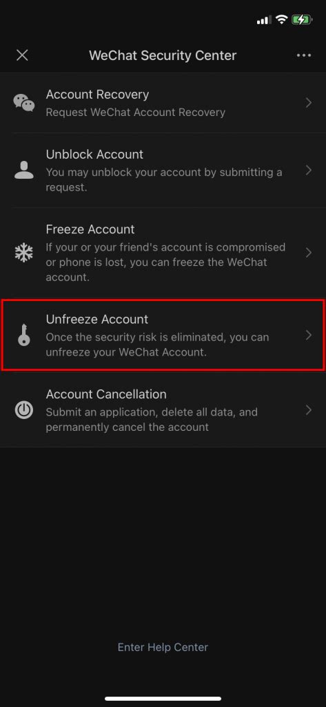 how to delete a wechat account