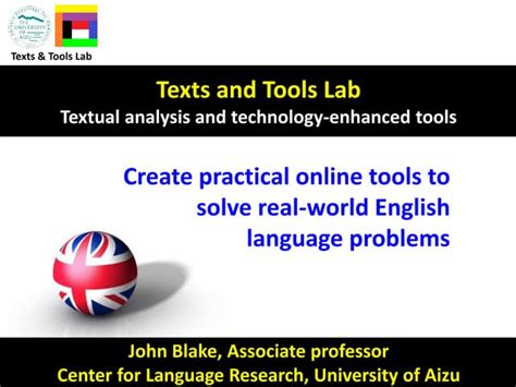 Texts And Tools Lab 2018 Ppt