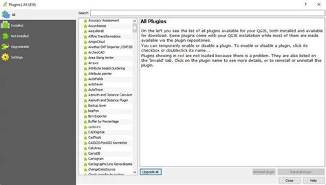Qgis Plugin Manager All Tab Lists All The Plugins Available In The Download Scientific Diagram