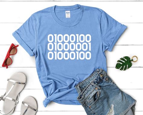 Dad In Binary Code Shirt Binary T Shirt Vintage Shirt Funny Etsy