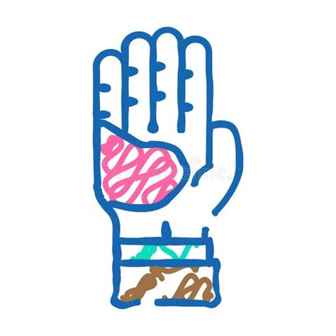 Atopic Dermatitis Icon Doodle Illustration Stock Vector Illustration