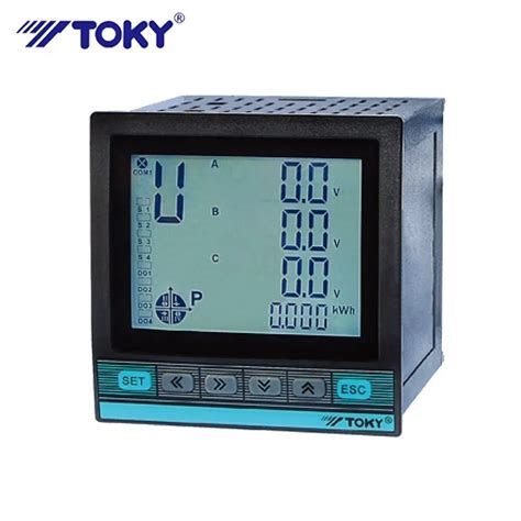 3 Phase Multi Function Electric Lcd Display 3 Phase 4 Wire Digital Power Meter With Rs485 Modbus