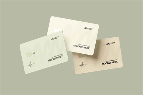 Floating Credit Card Mockup