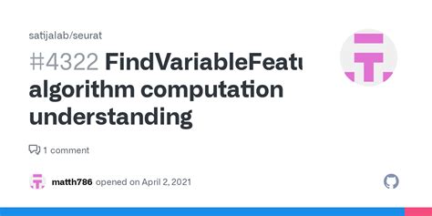 Findvariablefeatures Algorithm Computation Understanding · Issue 4322