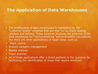 Data Warehousing Ppt PPTX Databases Computer Software And Applications
