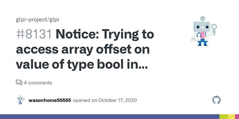 Notice Trying To Access Array Offset On Value Of Type Bool In
