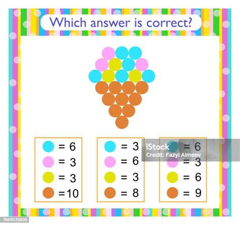 아이들을 위한 수학 활동 정답을 찾으십시오 만화 아이스크림 유치원 워크시트 활동 0명에 대한 스톡 벡터 아트 및 기타 이미지 0명 개념 개발 Istock