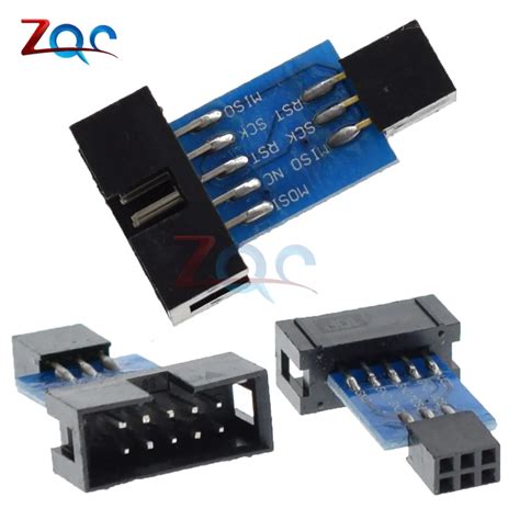 Pcs Pin To PiN Convert To Standard Pin To Pin Adapter Board For ATMEL STK AVRISP