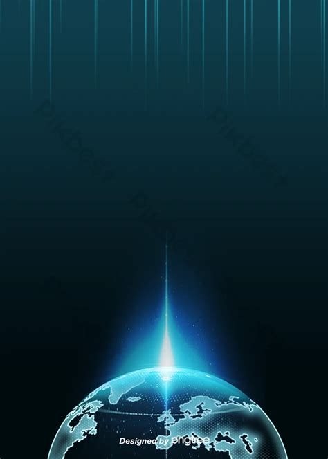 Blue Big Data Earth Gradient Background Psd Free Download Pikbest