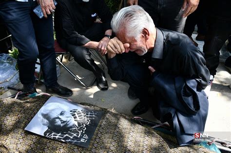 فرارو تصاویر خاکسپاری مرحوم حسین خانی بیک بازیگر پیشکسوت