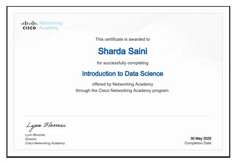 Free Online Cisco Course On Data Science With Certificate