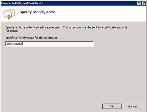 Dive Into Sharepoint Caca Create An On Premise High Trust Provider