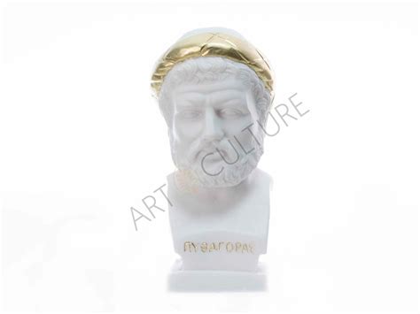 Pythagoras Bust Greek Head Statue Ancient Greek Mathematician Sculpture 26 5cm Etsy