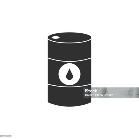 오일 드럼 컨테이너 배럴 아이콘 흰색 배경에 고립된 벡터 일러스트레이션입니다 엡 10 가격에 대한 스톡 벡터 아트 및 기타 이미지 Istock