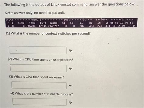 Solved The Following Is The Output Of Linux Top Command