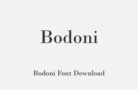 Bodoni Alternative Font Dafont Free