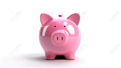 현실적인 3d 그림 흰색 배경에 고립 된 핑크 돼지 저금통 새끼 돼지 배경 실적 배경 현실 배경 이미지 Hd 새끼 돼지 실적 현실 배경 사진 무료 다운로드